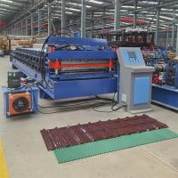 China Steel Coil Trapezoidal Roof And Corrugated Roof Double Layer Roll Forming Machine for sale