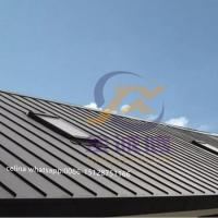 China Full Automatic Aluminum Click Lock Staining seam Roof Panel Roll Forming Machine IN USA for sale