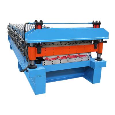 China 0.3-0.8mm Roof Wall Panel Double Deck Roll Forming Machine 380V 50Hz for sale