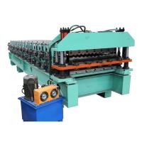 China Customized GI GL Metal Roof Sheets Wall Panels Double Deck Roll Forming Machine for sale