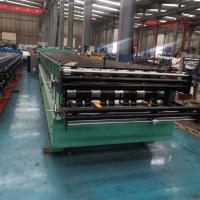 China Metal Galvanized Double Deck Roll Forming Machine For Ibr Rib Corrugated Roof Wall Sheets for sale
