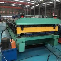 China Customized GI GL Steel Wall Panels Double Deck Roll Forming Machine For Metal Roofing Sheets for sale