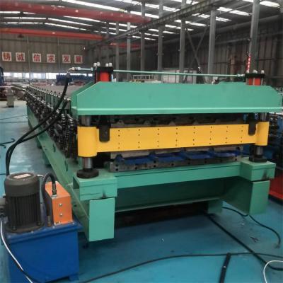 China Customized GI GL Steel Wall Panels Double Deck Roll Forming Machine For Metal Roofing Sheets for sale