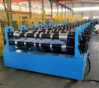 China 5.5kw High Speed Rib Metal Panel Roll Forming Machine 15-20m/Min Fully Automatic For Steel Construction for sale