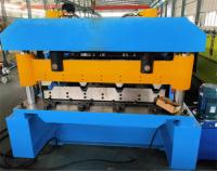 China Iron 0.3-0.8mm trapezoidal roof sheet roll forming machine metal panel making machine for sale