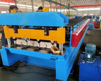 China 5.5kw High Speed Rib Metal Panel Roll Forming Machine 15-20m/Min Fully Automatic For Steel Construction for sale