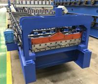 China Color steel roof panel roll forming machine roofing sheet making machine 0.3-0.8mm for sale