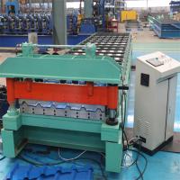 China Hydraulic ibr roofing panel roll forming machine 0.3-1mm coler steel automatic for steel construction for sale