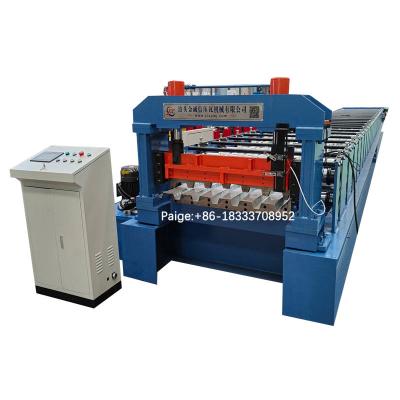 China METAL DECK ROLL FORMING MACHINE FLOOR DECK COLD ROLL FORMING MACHINE for sale