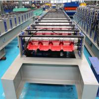 China Color steel 15-20m/min roof panel roll forming machine fully automatic 0.3-0.8mm for sale