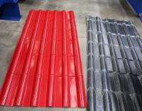 China Roof panel glazed tile roll forming machine 0.3-0.8mm high speed color steel for sale