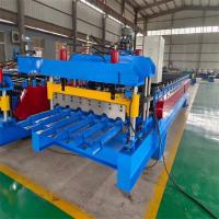 China Aluminum hydraulic shear glazed tile roll forming machine step tile making machine for sale