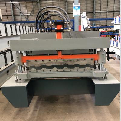 China Adjustable glazed tile roll former machine step tile roof panel roll forming machine color steel for sale