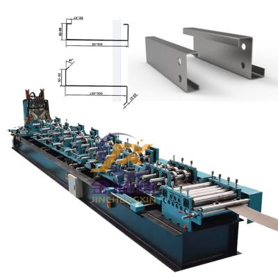 China Fully Automatic CZ Type Steel Purlin Machine 0-25m/min 18 Stations rollers for sale