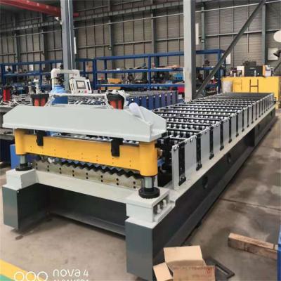 China Corrugated Profile Steel Roofing Sheet Roof Tile Making Roll Forming Machine Price for sale