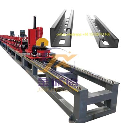China Solar Industry Fully Automatic Roll Forming Machine 380V 50Hz With Heavy Punch Press for sale