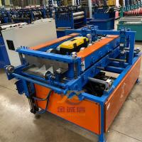 China Blue 8-12m/Min Standing Seam Roll Forming Machine PLC Control for sale