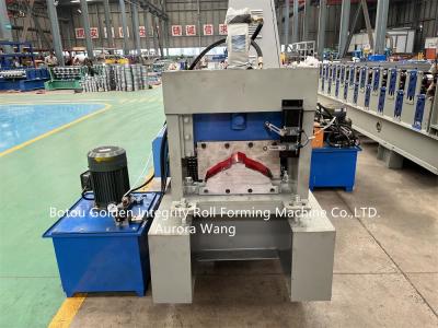China 2022 year popular sell galvanized steel roofing barge board cover ridge cap roll forming machine with factory price for sale