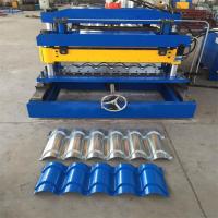 China Customize building material step tile cold roll forming machine color steel for sale