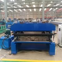 China Metal Color Steel Galvanized Trapezoidal Roof Panel Roll Forming Machine For Wall Panel for sale