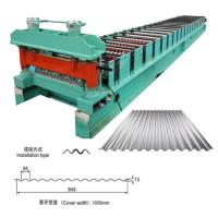 China Roof wall panel corrugated sheet roll forming machine high speed 0.3-0.8mm 30m/min for sale