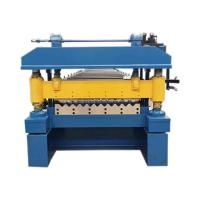 China Color steel manufacture corrugated roof roll forming machine 15-20m/min speed for house building for sale