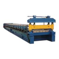China Color steel manufacture corrugated roof roll forming machine 15-20m/min speed for house building for sale