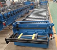 China Color steel manufacture corrugated roof roll forming machine 15-20m/min speed for house building for sale