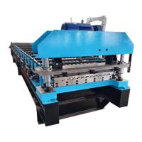 China PLC System Corrugated Sheet Roll Forming Machine High Speed 0.3mm-0.8mm for sale