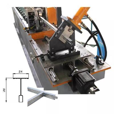 China Suspended ceiling framing tee grid LIGHT KEEL ROLL FORMING MACHINE CEILING CHANNEL ROLL FORMING MACHINE for sale