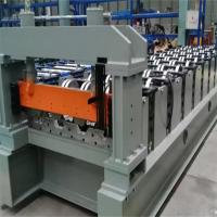 China Steel Floor Decking Roll Forming Machine Hydraulic Cutting Roofing Construction for sale