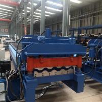 China Customized Metal Steel Sheets Profile Glazed Roof Tile Roll Forming Making Machine for sale