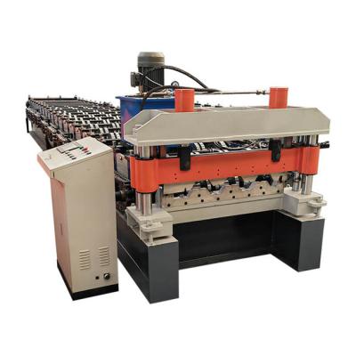 China PLC Steel Deck Roll Forming Machine 20m/min High Speed Floor Decking Machine for sale