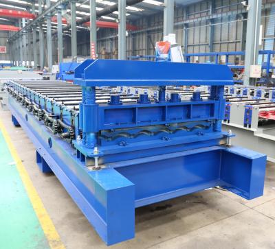 China Metal Glazed Tile Color Steel Roof Tile Profile Sheet Roll Forming Making Machine for sale