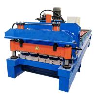 China Automatic Galvanized Metal Tile Glazed Metal Roofing Panel Sheets Roll Forming Machine for sale