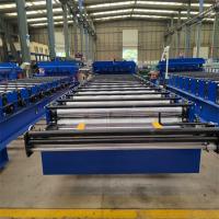 China New Design Metal Glazed Tile Roll Forming Machine For 0.3-0.8mm Bamboo Color Steel for sale