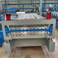 China Color steel IBR corrugated sheet double layer roll forming machine double deck making machine for sale
