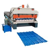 China Galvanized Steel Roof Tile Roll Former 380V 50Hz Plc Control System for sale