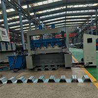 China Color Steel Floor Decking Roll Forming Machine 0.8-1.5mm Thickness for sale