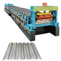 China GI Steel Floor Decking Roll Forming Machine For Construction Material for sale