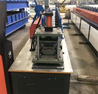 China Metal Shutter Door Roll Forming Machine Double Roller Shutter Door Slat Machine for sale