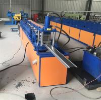 China Metal Shutter Door Roll Forming Machine Double Roller Shutter Door Slat Machine for sale