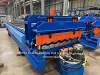 China JCX Glazed Tile Cold Roll Forming Machine Aluminium Delta PLC Control for sale