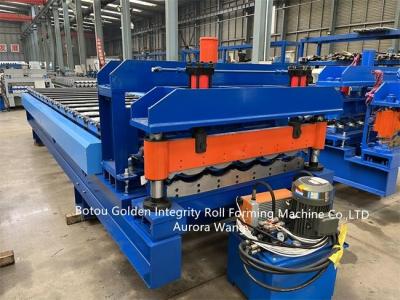 China JCX Glazed Tile Cold Roll Forming Machine Aluminium Delta PLC Control for sale