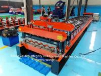 China JCX Glazed Roof Tile Roll Forming Machine 380v 50hz PPGI GI material for sale