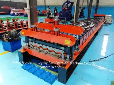 China JCX Glazed Roof Tile Roll Forming Machine 380v 50hz PPGI GI material for sale
