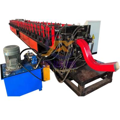 China 12-15m/min Downspout Roof Ridge Cap Roll Forming Machine For Steel Downpipe for sale