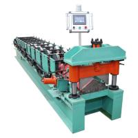 China Customized Roof Ridge Cap Roll Forming Machine 610mm-1220mm  Feeding Width for sale