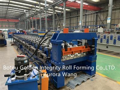 China PPGI/PPGL Deck Floor Roll Forming Machine 750mm Effective Width for sale