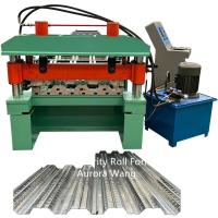 China 1220mm Floor Decking Roll Forming Machine CE Floor Tile Making Machine for sale
